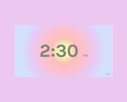 Aura Clock - Best Notion Widgets Aura Clock - Best Notion Widgets